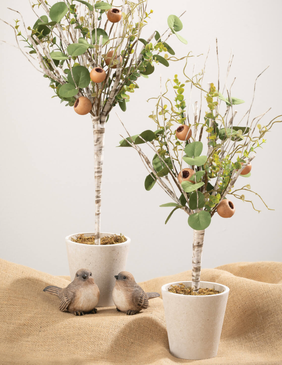 Birch Eucalyptus Topiary SM/LG – Bog Road Designs